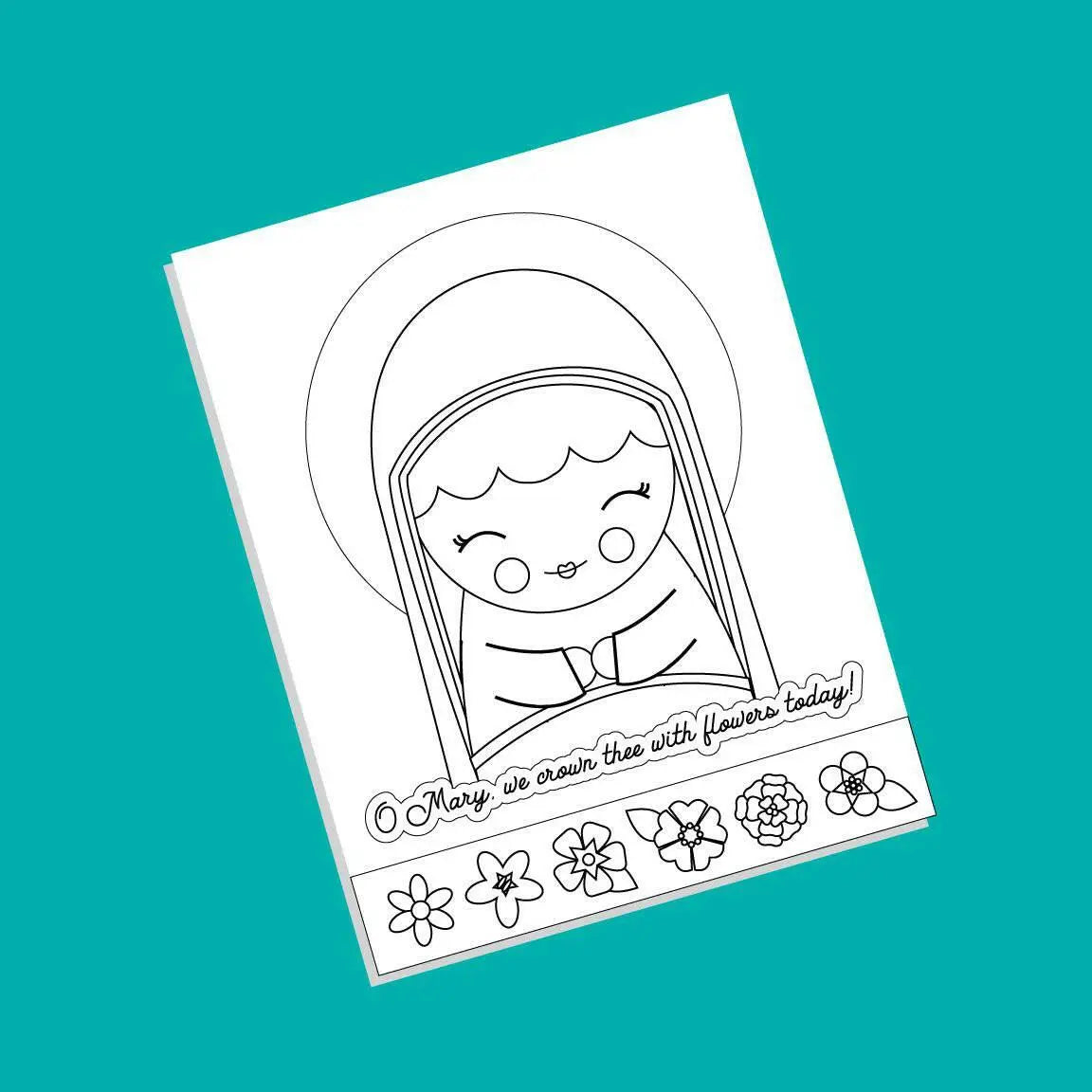 Blessed Mother Coloring Pages
