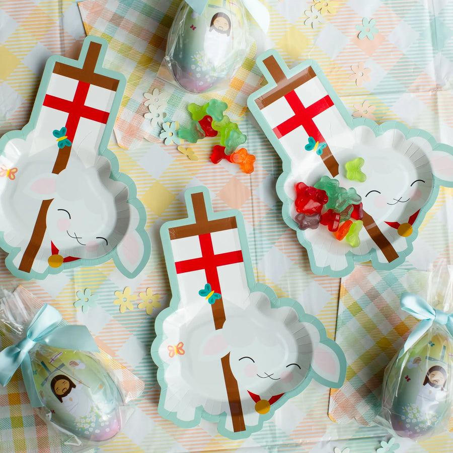 Pascal Lamb Paper Plates - set of 20 – Shining Light Dolls