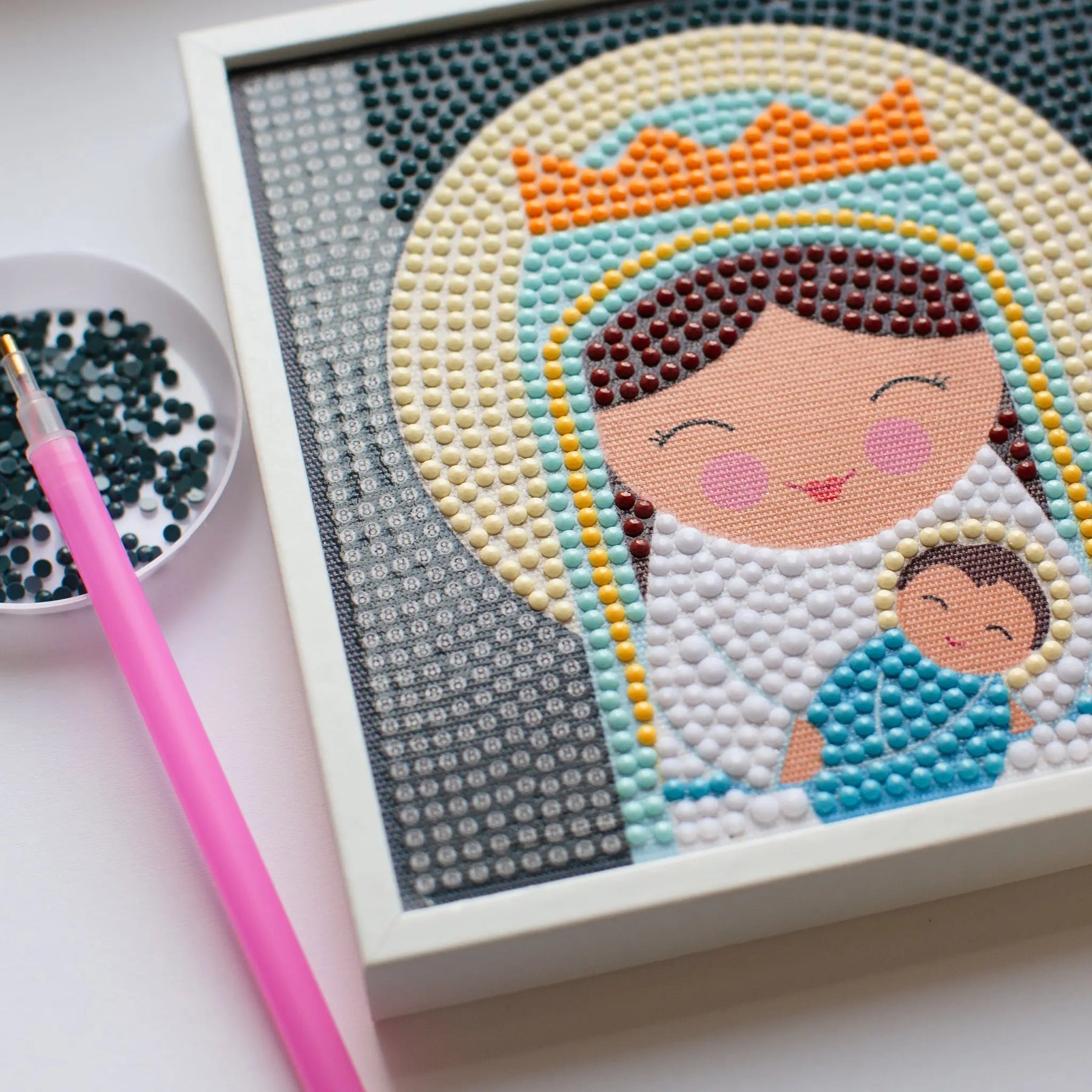 Gem Art Craft Kit Blessed Virgin Mary – Shining Light Dolls