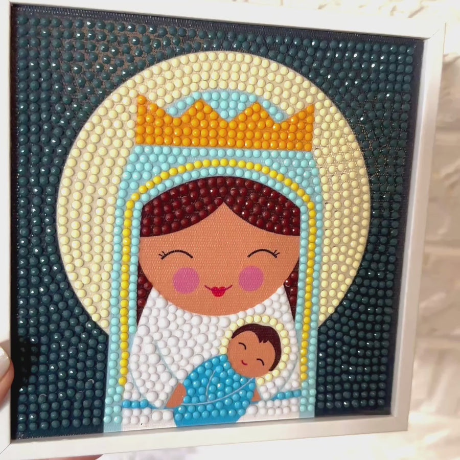 Gem Art Craft Kit Blessed Virgin Mary - Shining Light Dolls
