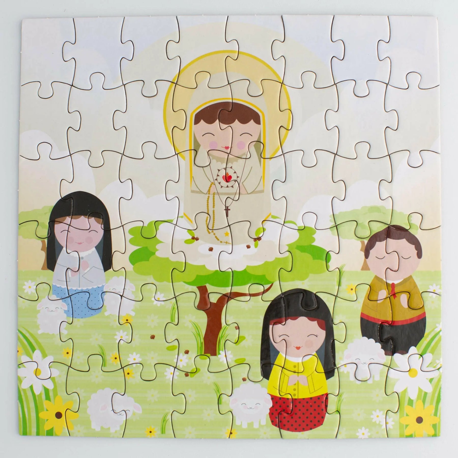 Our Lady of Fatima Mini Puzzle – Shining Light Dolls